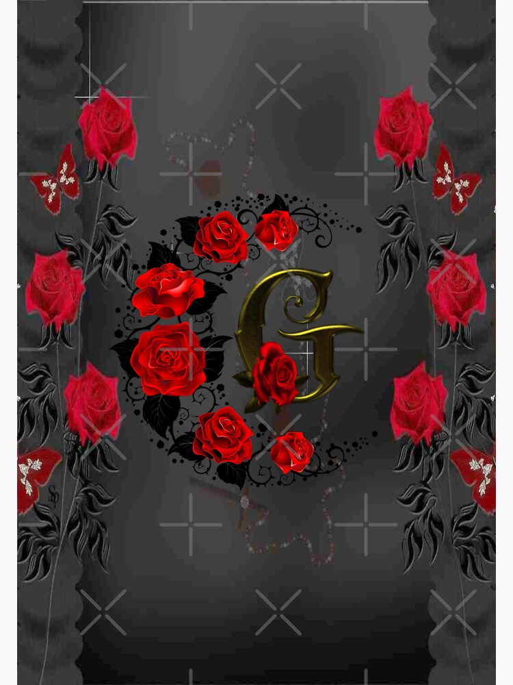 "Moon Roses Butterflies G" Sticker by CrimsonRaine141 | Redbubble