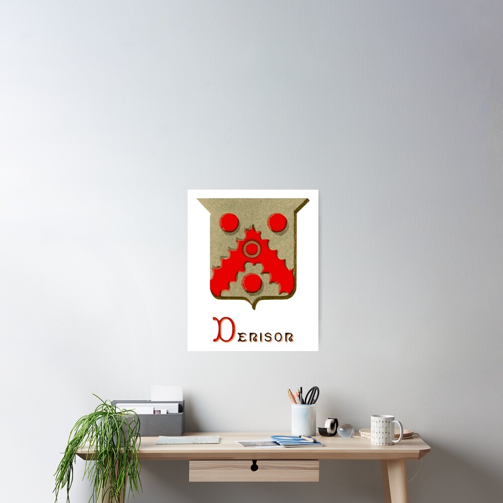 "Denison Family Coat of Arms" Poster for Sale by Heraldica | Redbubble