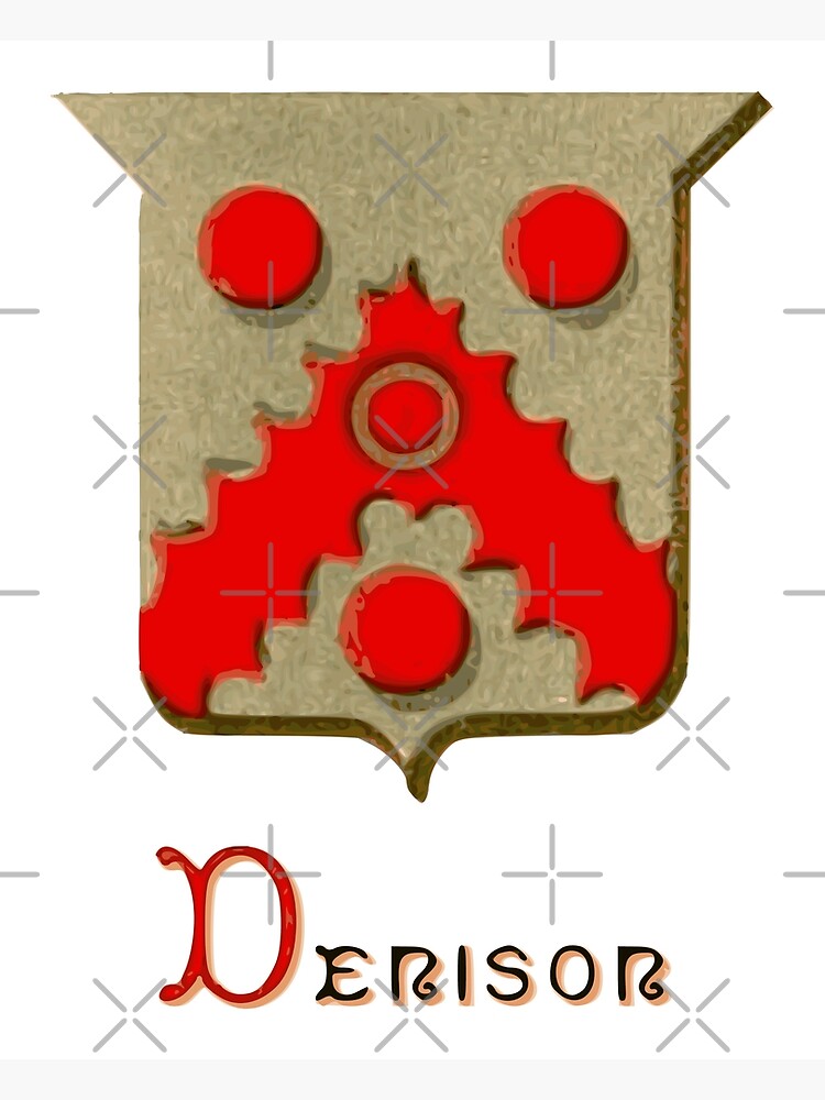 "Denison Family Coat of Arms" Poster for Sale by Heraldica | Redbubble