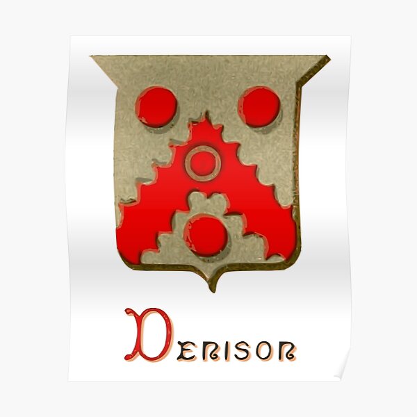 "Denison Family Coat of Arms" Poster for Sale by Heraldica | Redbubble