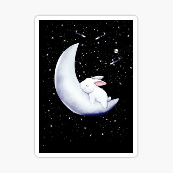 "Cutest little bunny" Sticker by TheArtExplorer | Redbubble