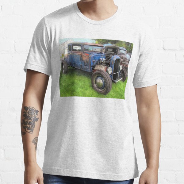 "Blue Model A Ford Patina Rod" T-shirt by DKDigital | Redbubble | hot ...