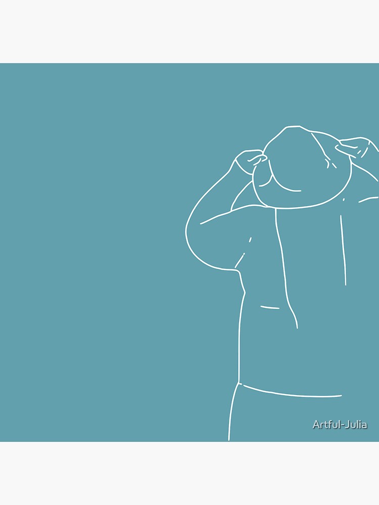 "Curvy Feminine Figure Outline Background" Sticker by Artful-Julia ...