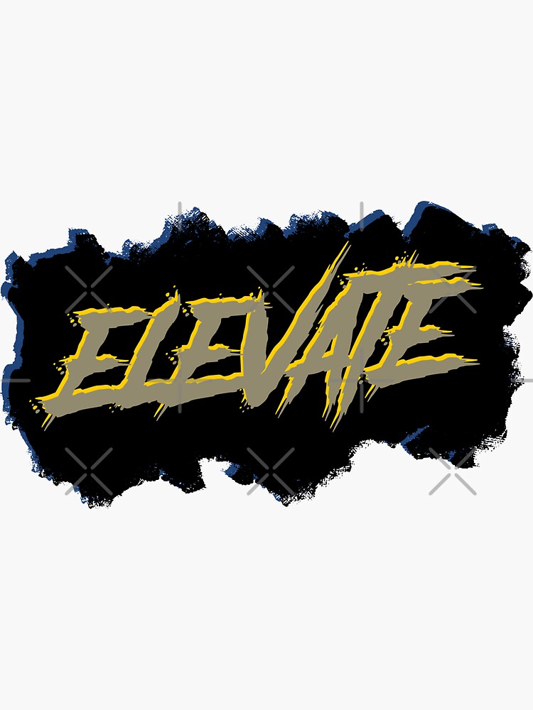 "Elevate" Sticker by BeastBarnett | Redbubble