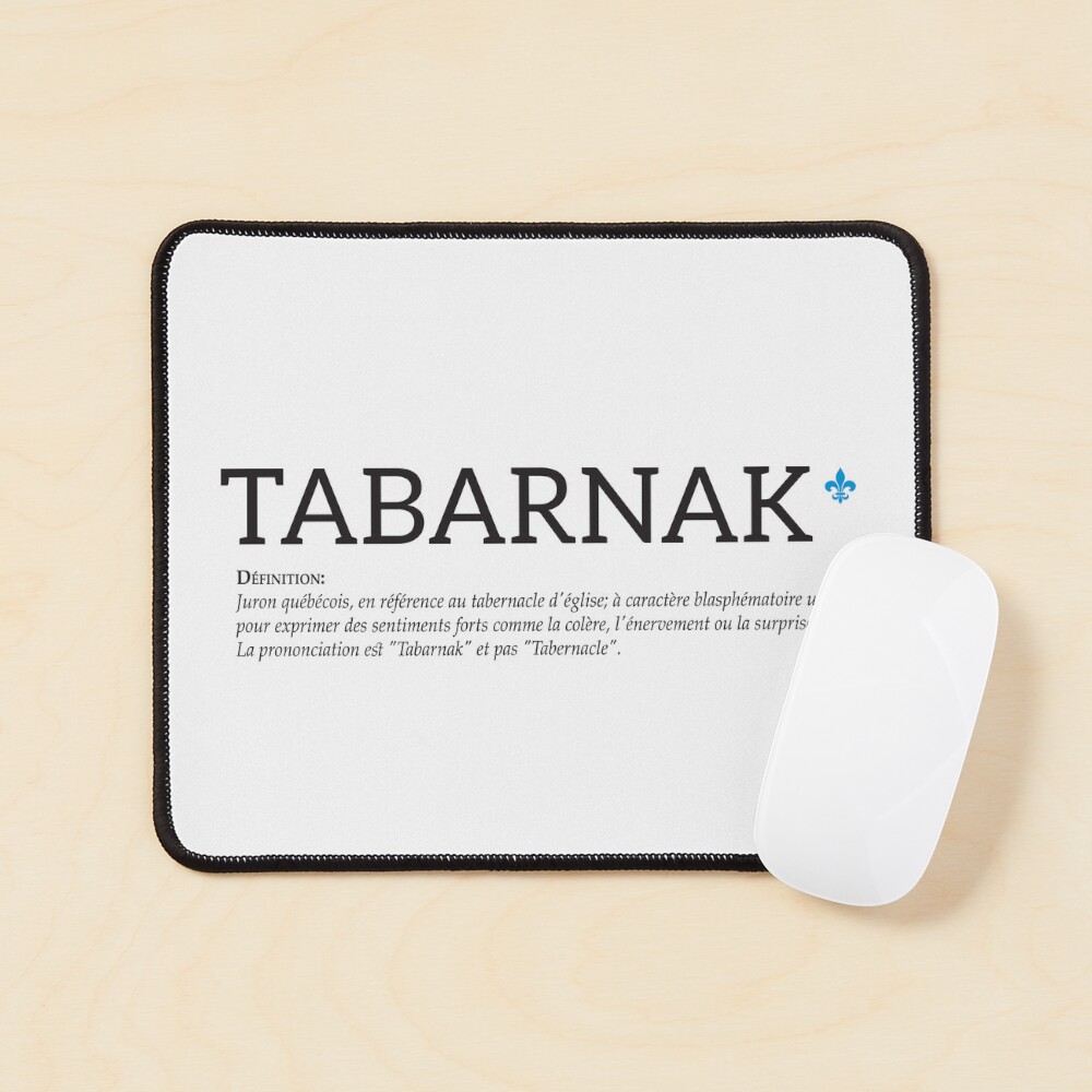 "Quebec french Tabarnak PQ Qc swearing cursing word with funny definition and Québec fleur de ...