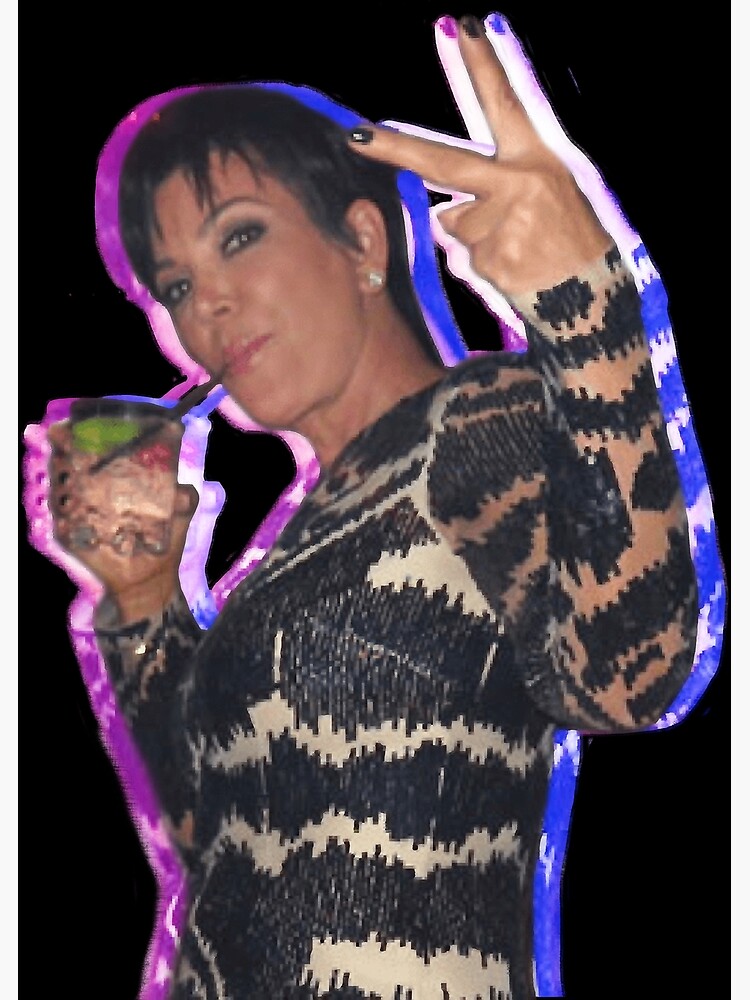 "Kris Jenner Sticker" Poster for Sale by iohda1657 | Redbubble