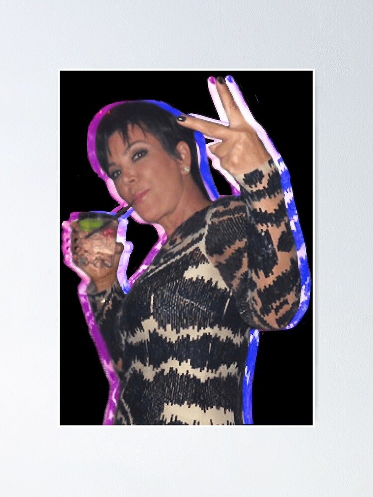 "Kris Jenner Sticker" Poster for Sale by iohda1657 | Redbubble