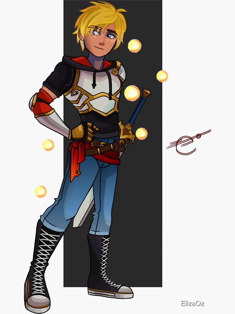 "Jaune Arc -- Volume Four" Sticker by ElizaOz | Redbubble