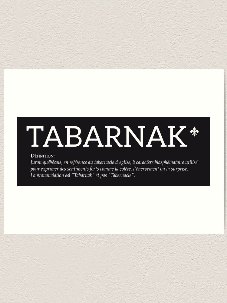 "Quebec french Tabarnak PQ Qc swearing cursing word with funny definition and Québec fleur de ...