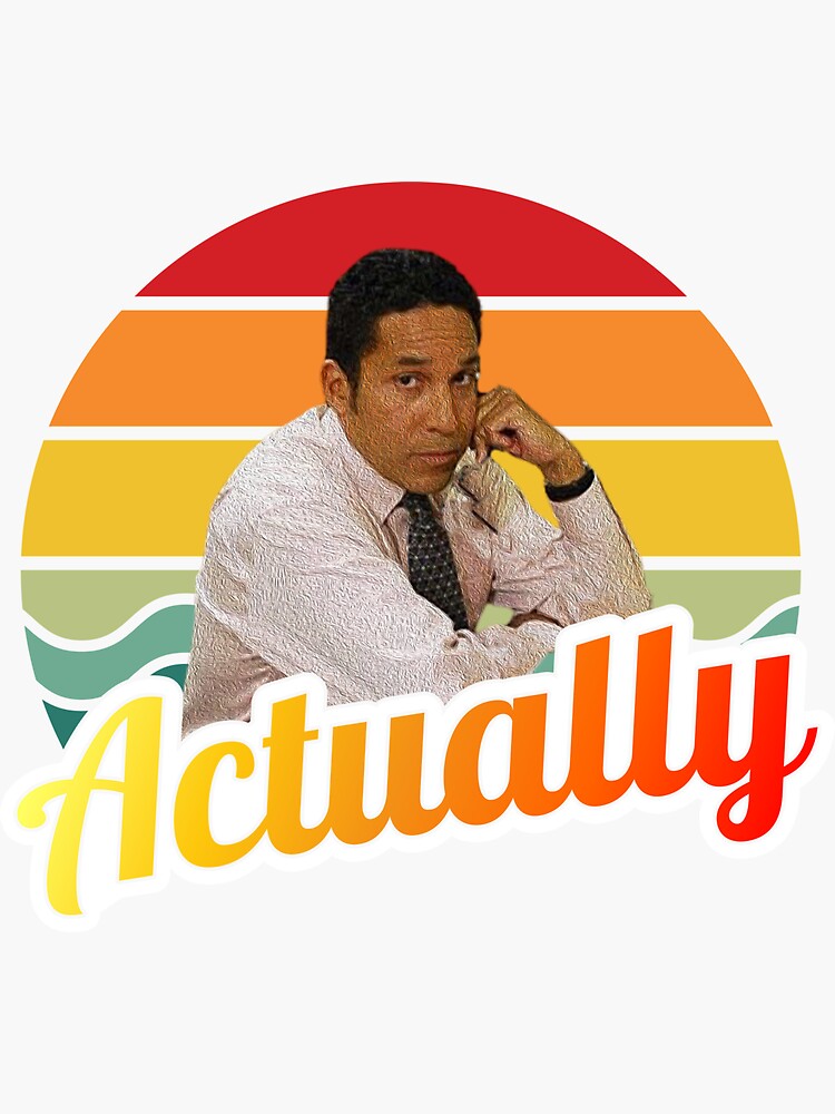 "Oscar Martinez Actually . . ." Sticker by 3HolePunch | Redbubble