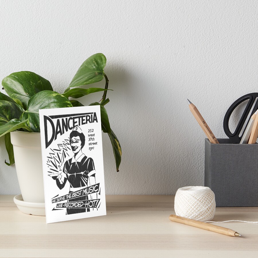"Vintage Danceteria Defunct Nightclub NYC 70s DJ Live Music" Poster for ...