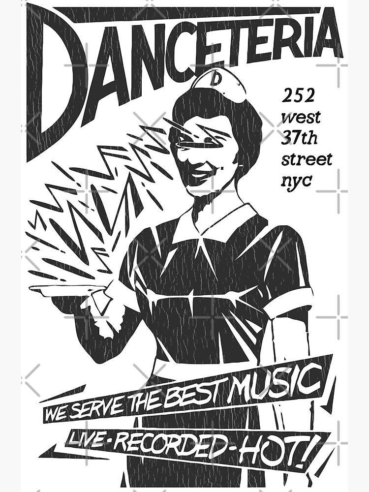 "Vintage Danceteria Defunct Nightclub NYC 70s DJ Live Music" Poster for ...