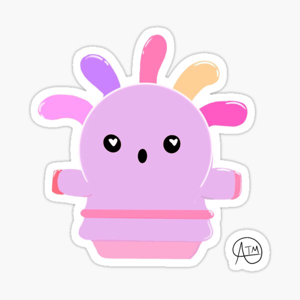 ACNH Cute Pink Set Squeakoid Sticker Animal Crossing Gyroid Stickers ...