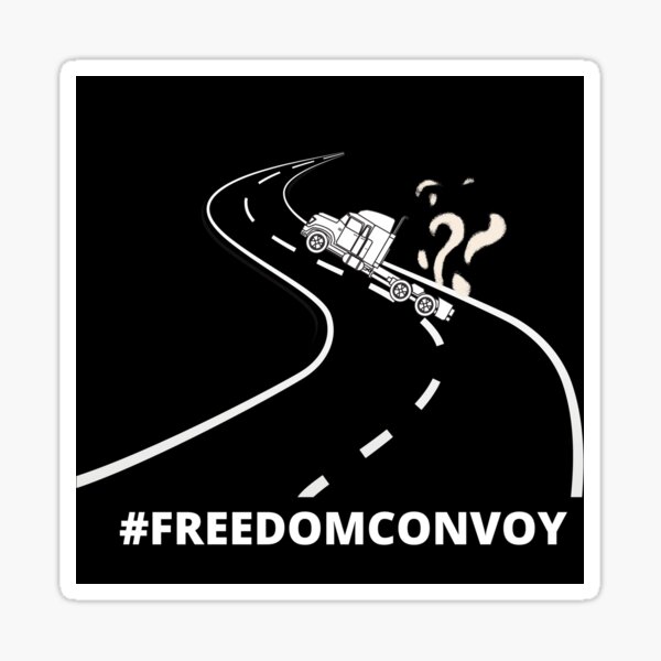 "Freedom Convoy 2022" Sticker for Sale by Lisa544 | Redbubble