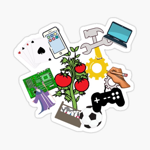 "Hobby" Sticker for Sale by OneVibes | Redbubble