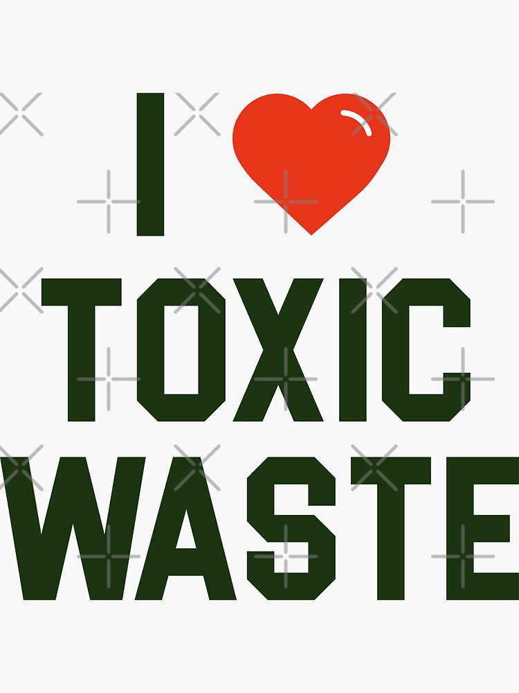 "I Love Toxic Waste Chris Knight Real Genius Fan Art" Sticker for Sale ...