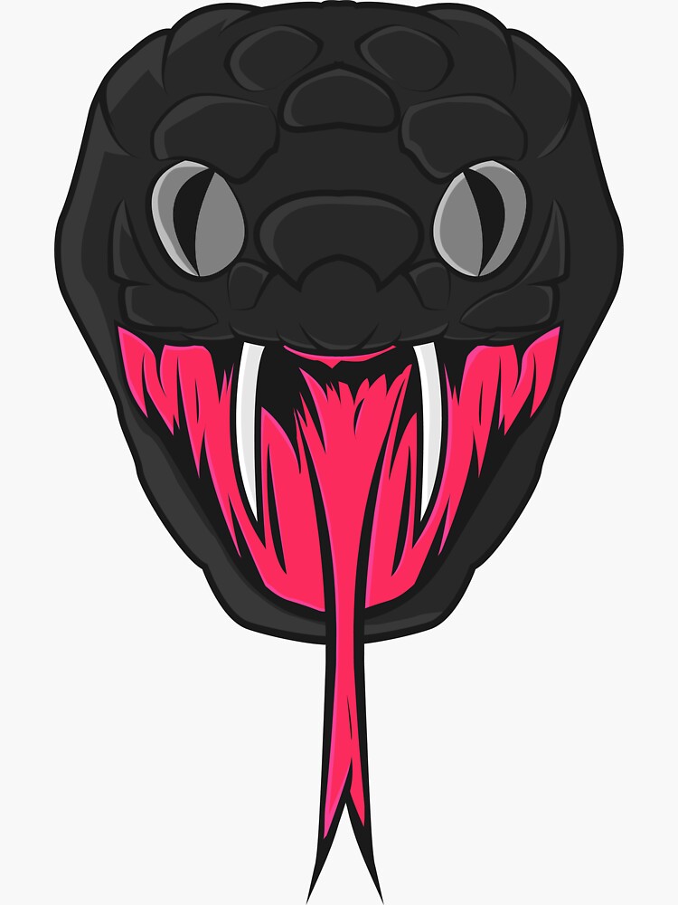 "Snake Head" Sticker by CampbellRuthven | Redbubble