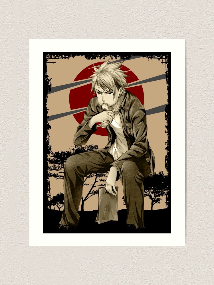 "Terunori Kuga Food Wars Shokugeki no Soma Retro Landscape Design" Art ...
