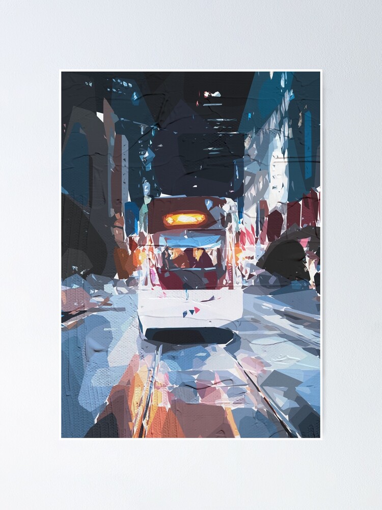 "Melbourne Trams" Poster by artofrobbii | Redbubble