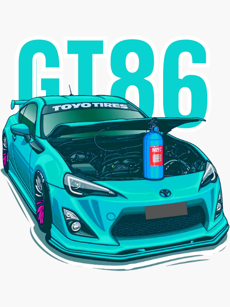 "GT86" Sticker by MOTOSHIFT | Redbubble