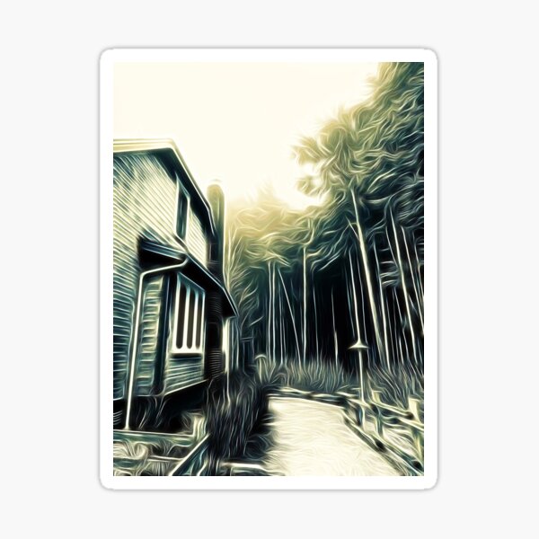 "Mysterious Pathway " Sticker for Sale by WhimsicalGoat | Redbubble