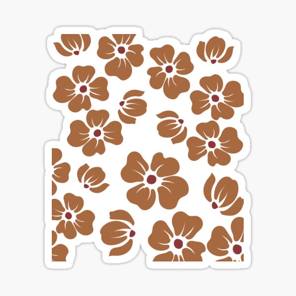 "Flores Cayendo " Sticker for Sale by jafio | Redbubble