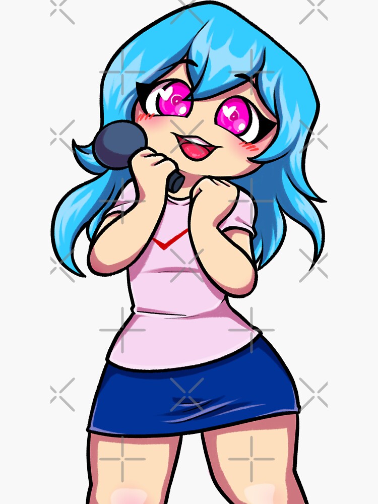 "Sky Mod Friday Night Funkin" Sticker by LazyNacho | Redbubble