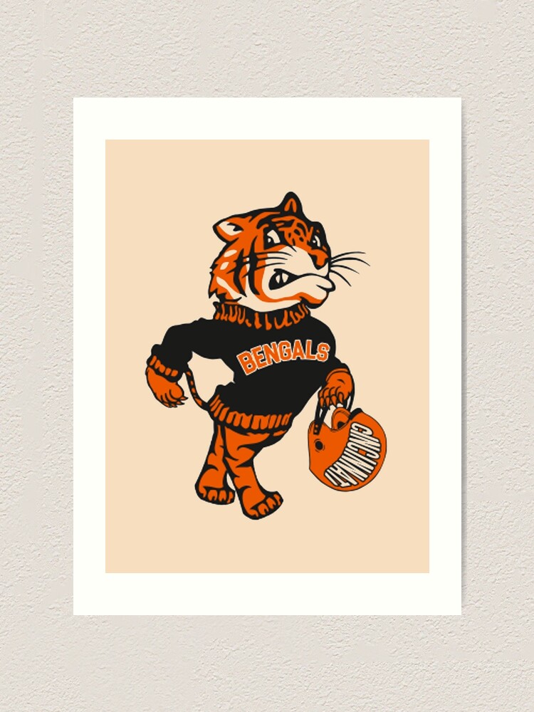 "Cincinnati Bengals ))(( Retro Mascot Fan Design" Art Print by zuken ...