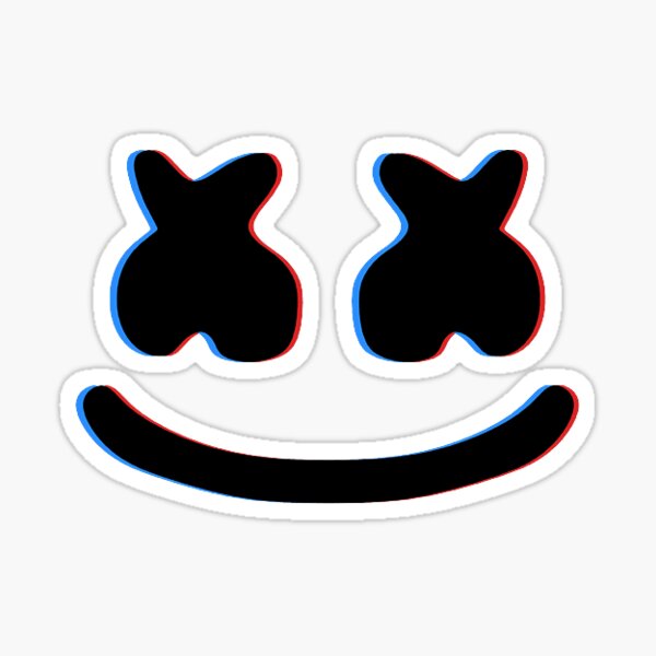 "Blured smile art" Sticker by WellWornBrand | Redbubble