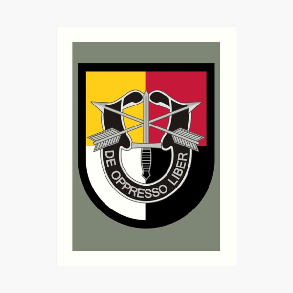 "3rd Special Forces Group (United States)" Art Print by wordwidesymbols ...