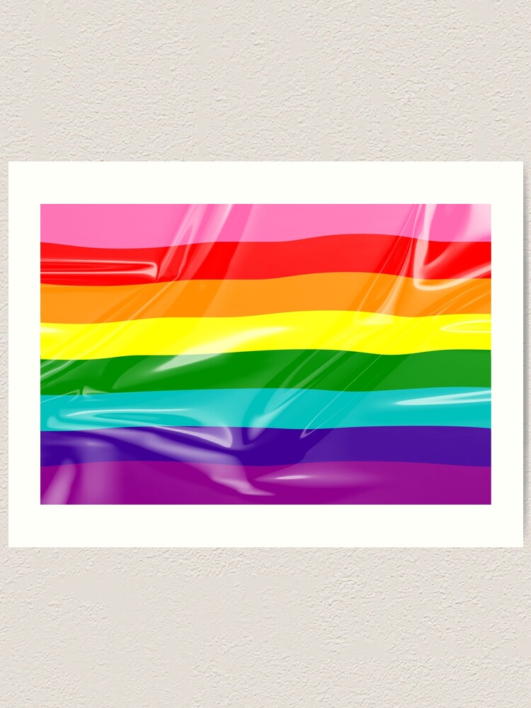 Lgbt Pride Flag Or Rainbow Pride Flag Art Print For Sale By Pkk007