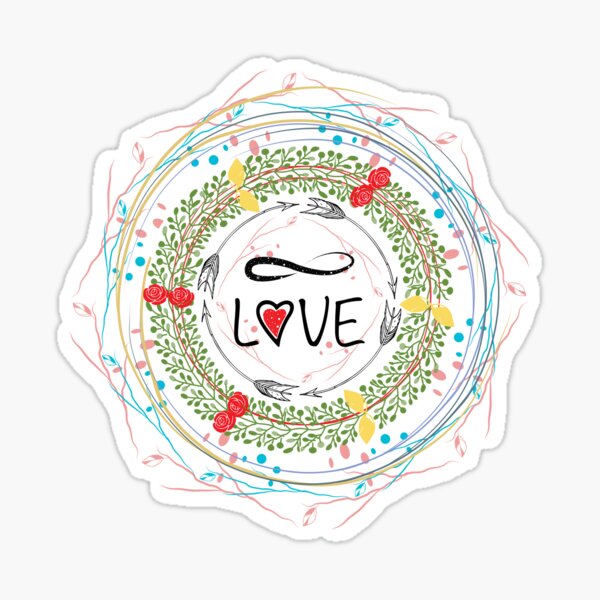 "Infinite love" Sticker for Sale by famenxt | Redbubble