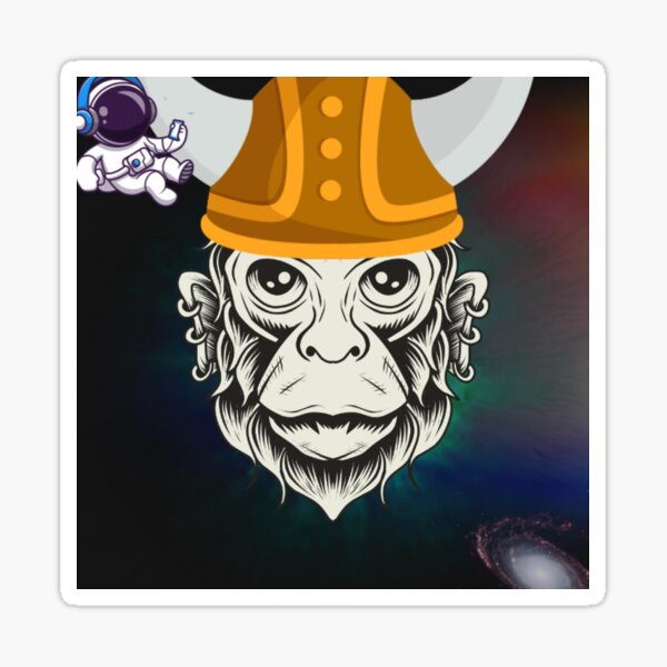 "Space Ape - NFT Style " Sticker by Alpha-Customs | Redbubble