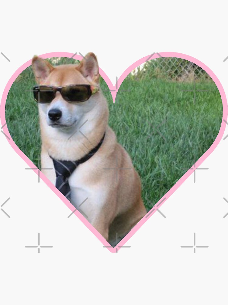 "Doggo Stickers: Serious Shibe" Sticker for Sale by Elisecv | Redbubble