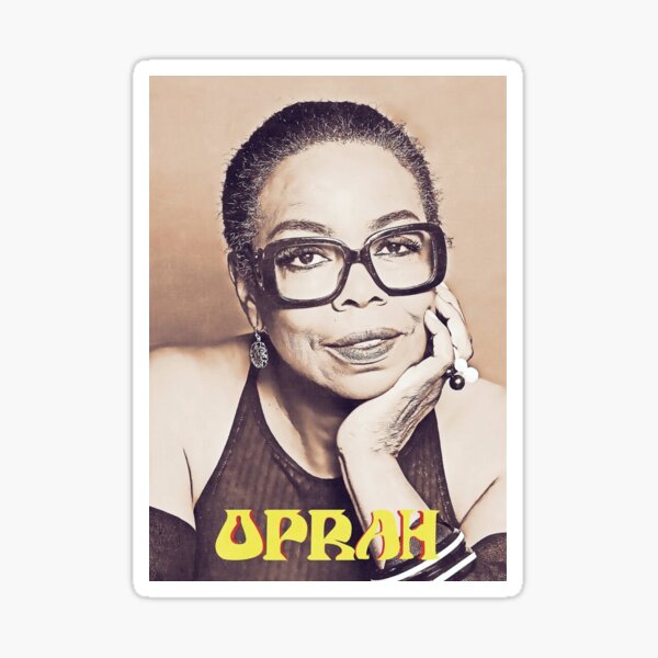 "Oprah Winfrey Retro Portrait" Sticker for Sale by vontedachhh | Redbubble