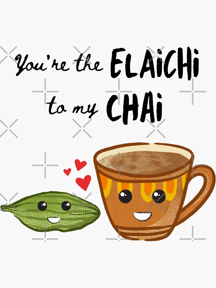 "Elaichi and Chai" Sticker by cuttingroomprty | Redbubble