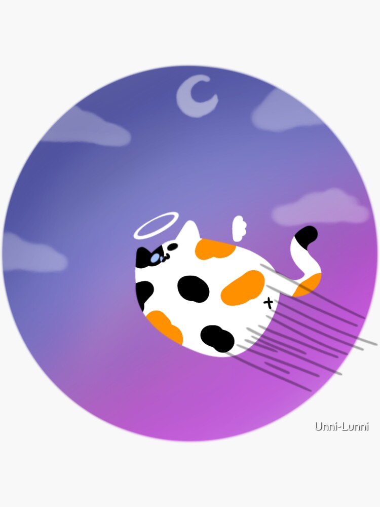 "Angel Cat" Sticker by Unni-Lunni | Redbubble