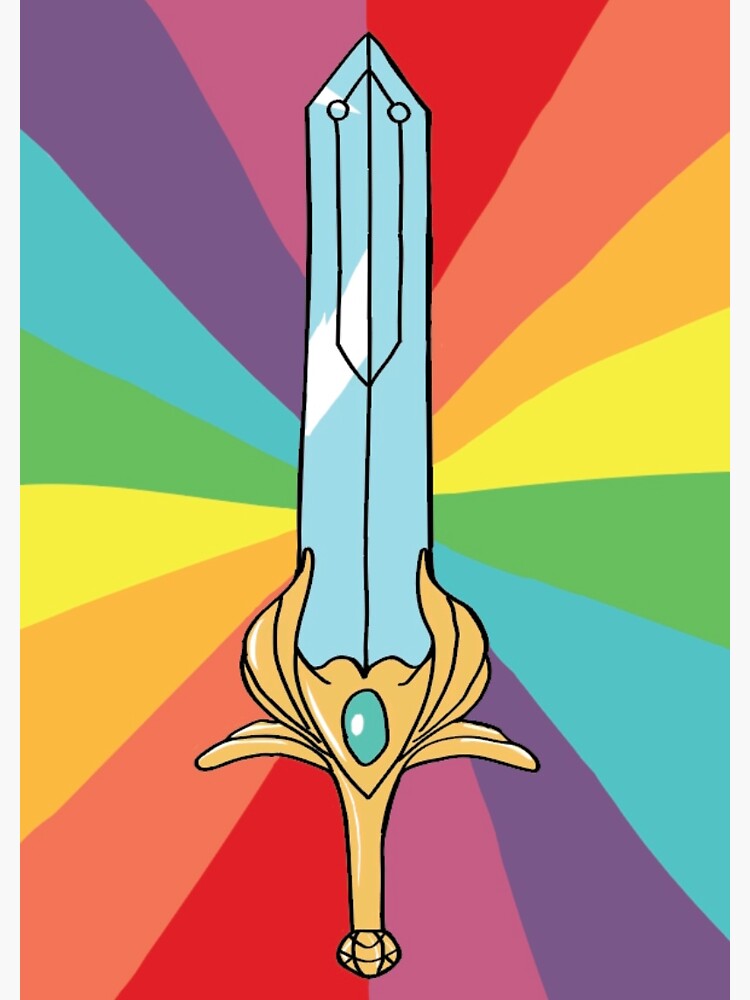 "rainbow she ra sword" Sticker for Sale by nomourners65 | Redbubble