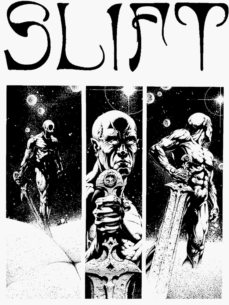 "SLIFT UMMON Space Black Stencil " Sticker for Sale by PiTShirt | Redbubble