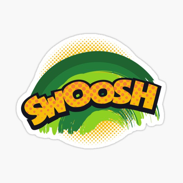 "Swoosh" Sticker for Sale by Biswajit101 | Redbubble