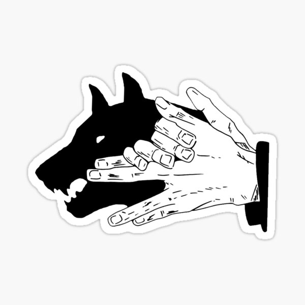"Jujutsu Kaisen Hand Sign Megumi" Sticker by designer-louiti | Redbubble