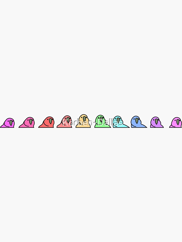 "PartyParrot - Conga Line" Sticker for Sale by Korben-Dallas | Redbubble