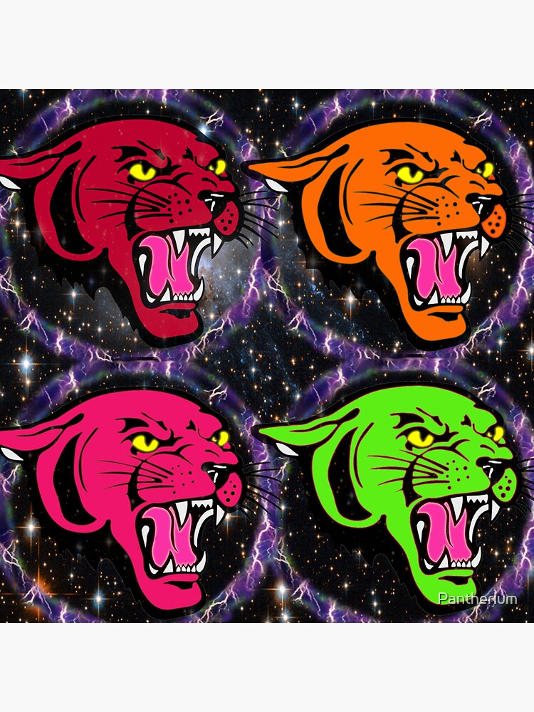 "Space Panthers x4" Sticker for Sale by Pantherium | Redbubble