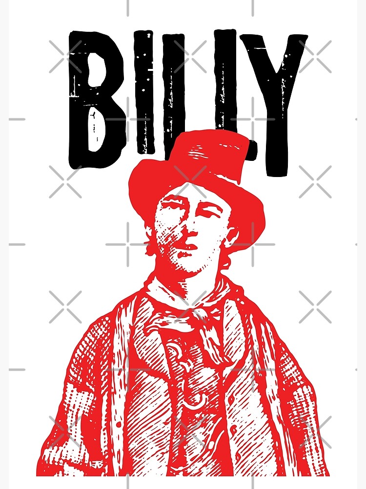 "Billy The Kid Stencil" Poster for Sale by EddieBalevo | Redbubble