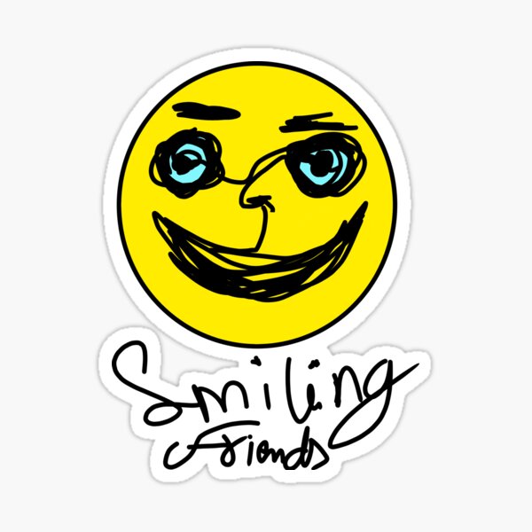 "Funky smiley drawing art" Sticker for Sale by Jaipuriart | Redbubble