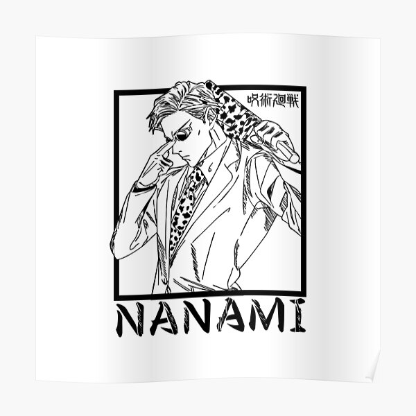 "Jujutsu Kaisen Nanami - Kento Nanami - Anime" Poster by avatarshop12 ...