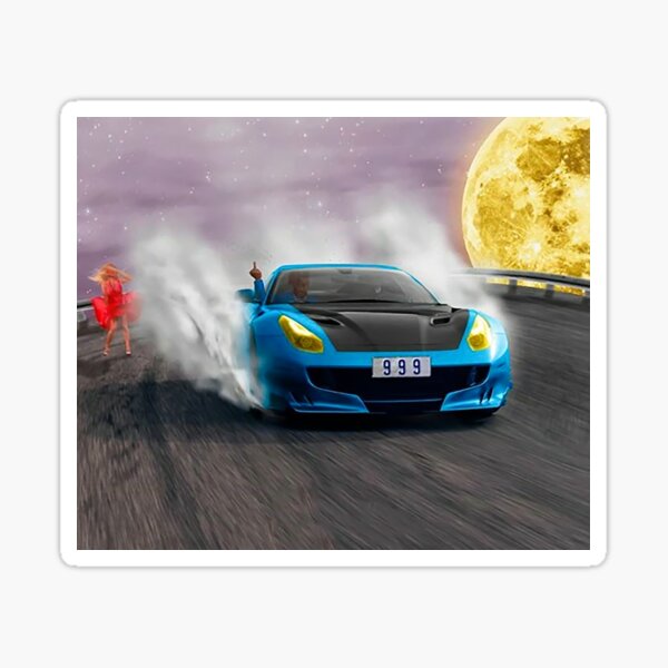 "car 999 art" Sticker for Sale by lizetdeckow | Redbubble