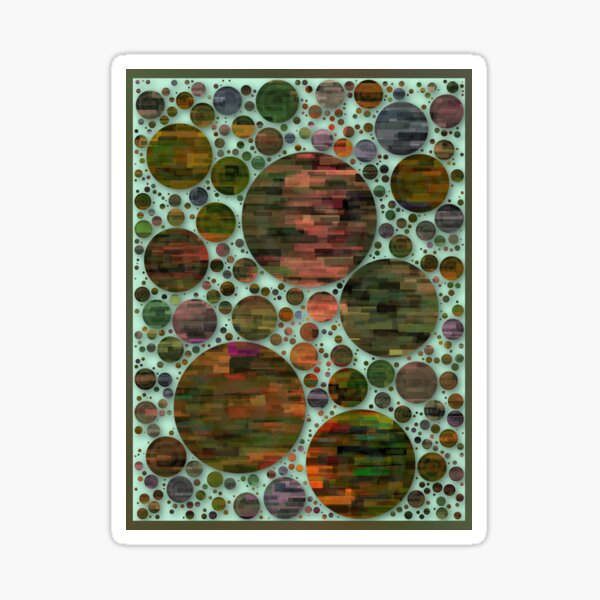 "Bubble Patches Portrait" Sticker for Sale by LMontgomery | Redbubble