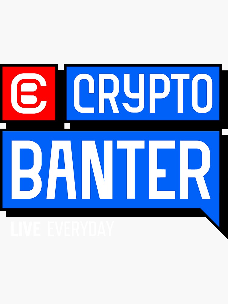 "Crypto Banter Logo" Sticker for Sale by MJermyn | Redbubble