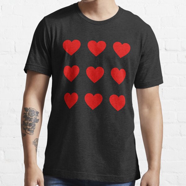 "Red Heart symbols sheet" T-shirt for Sale by effervescence | Redbubble ...